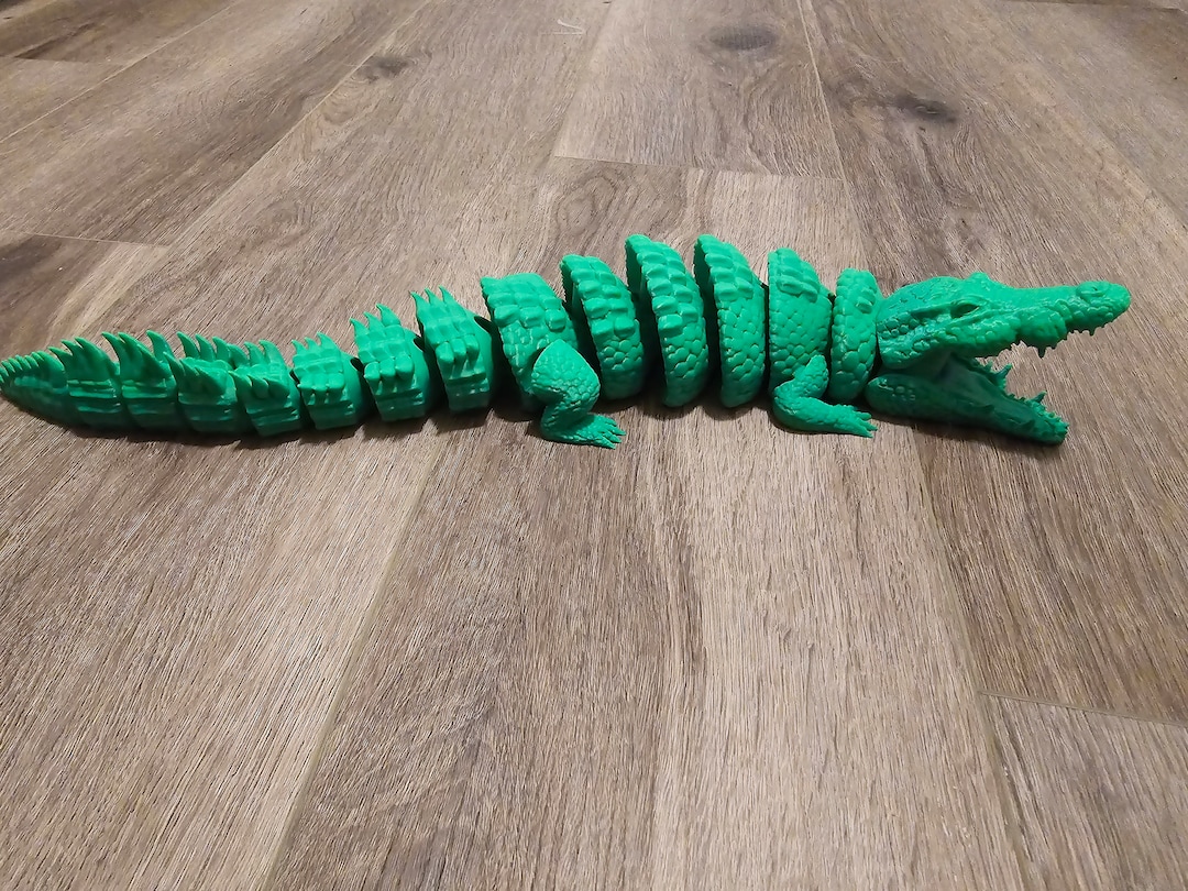 Mega Croc Giant 3d Printed Articulated Crocodile Action Figure 18 ...
