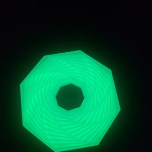 Glow in Dark Octagon Fractal Fidget ASMR Calming Sensory Nerve Anxiety ...
