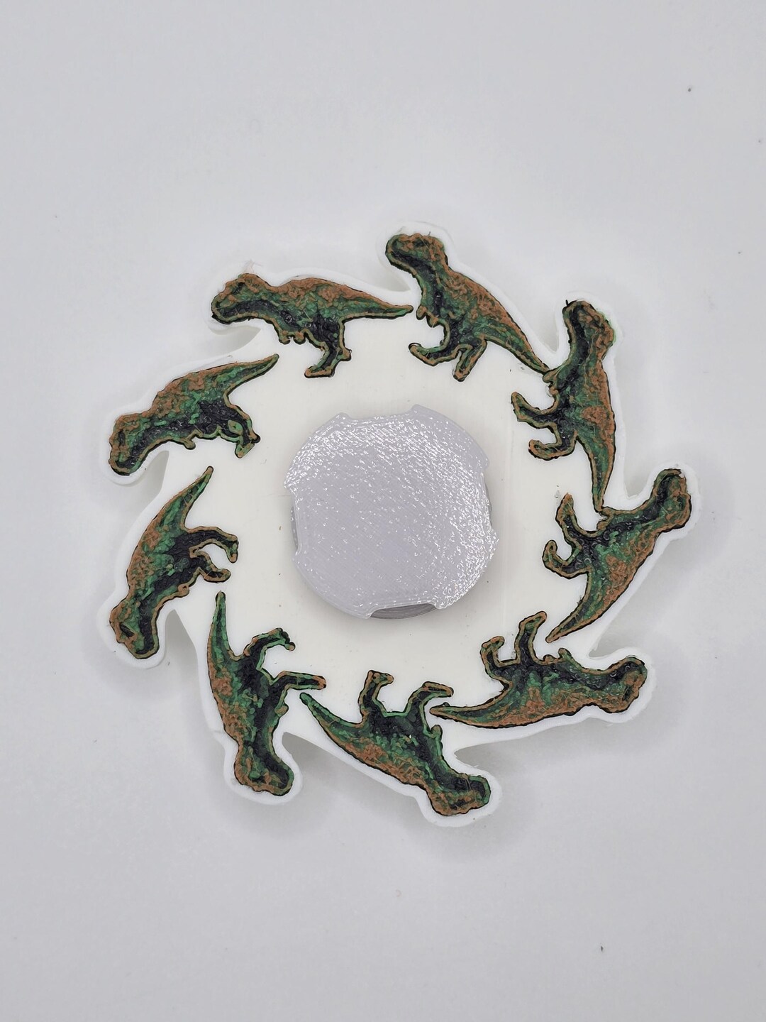 3D Printed T-rex in Stride Spinner (animation Only Viewable Through ...