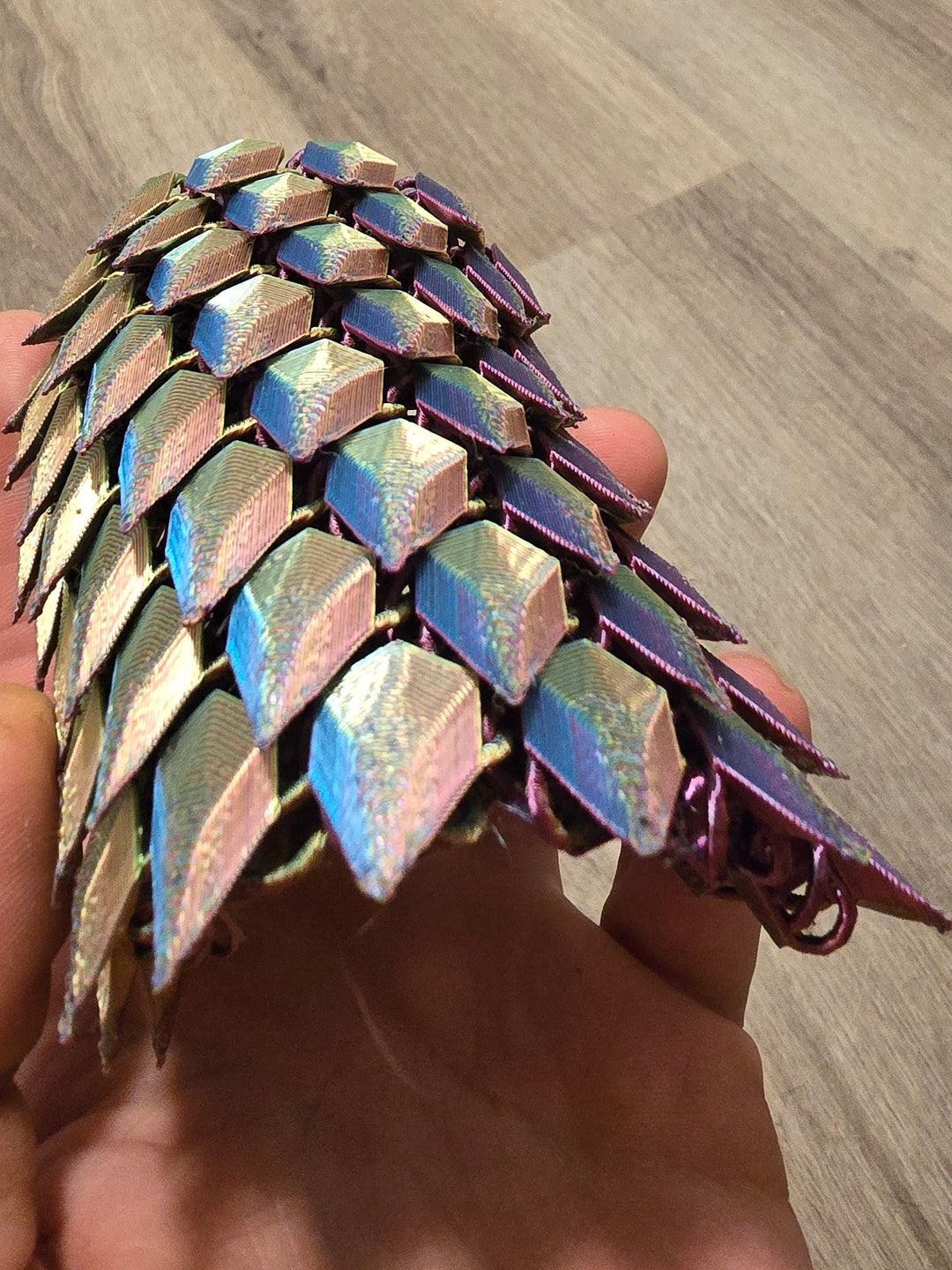 Chromatic 3D Dragon Scale Chainmail Fidget Toy Mesmerizing Colors - Etsy