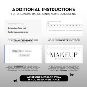 Acuity Scheduling Template Makeup Artist Minimalist Makeup Booking Website Banner Editable ...