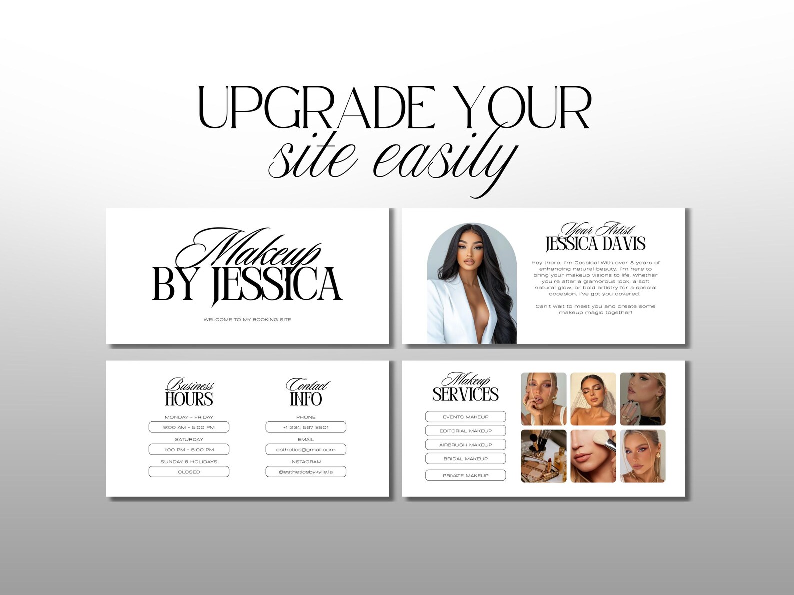 Acuity Scheduling Template Makeup Artist Booking Site Acuity Makeup ...