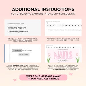 Coquette Acuity Scheduling Template Nail Tech Booking Site Spring ...