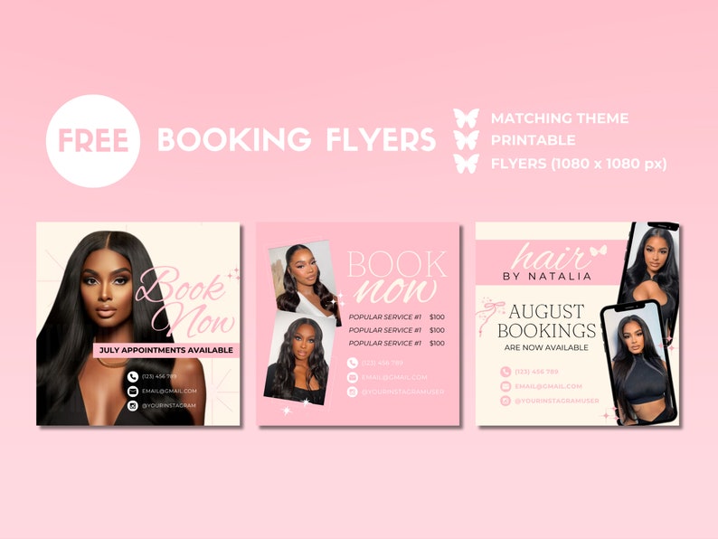 Acuity Scheduling Template Hair Stylist Coquette Booking Website ...