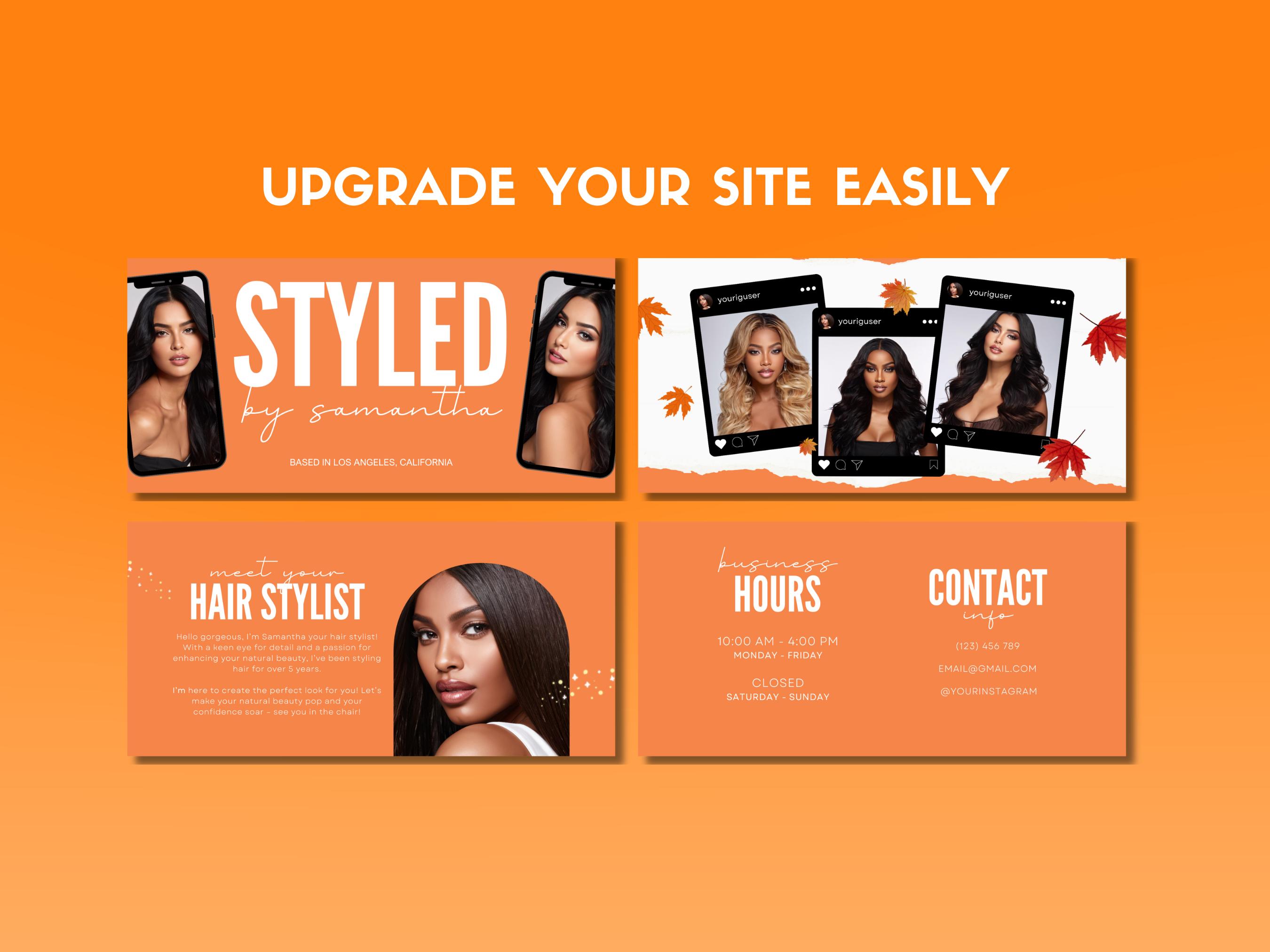 Acuity Scheduling Template Hair Stylist Fall Bookings Acuity Hair ...