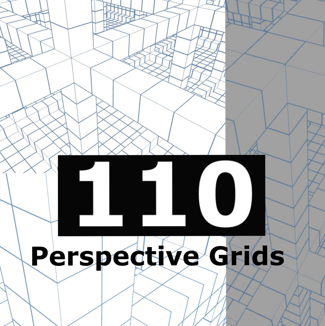 Perspective Grids for Artists Background Guides - Etsy