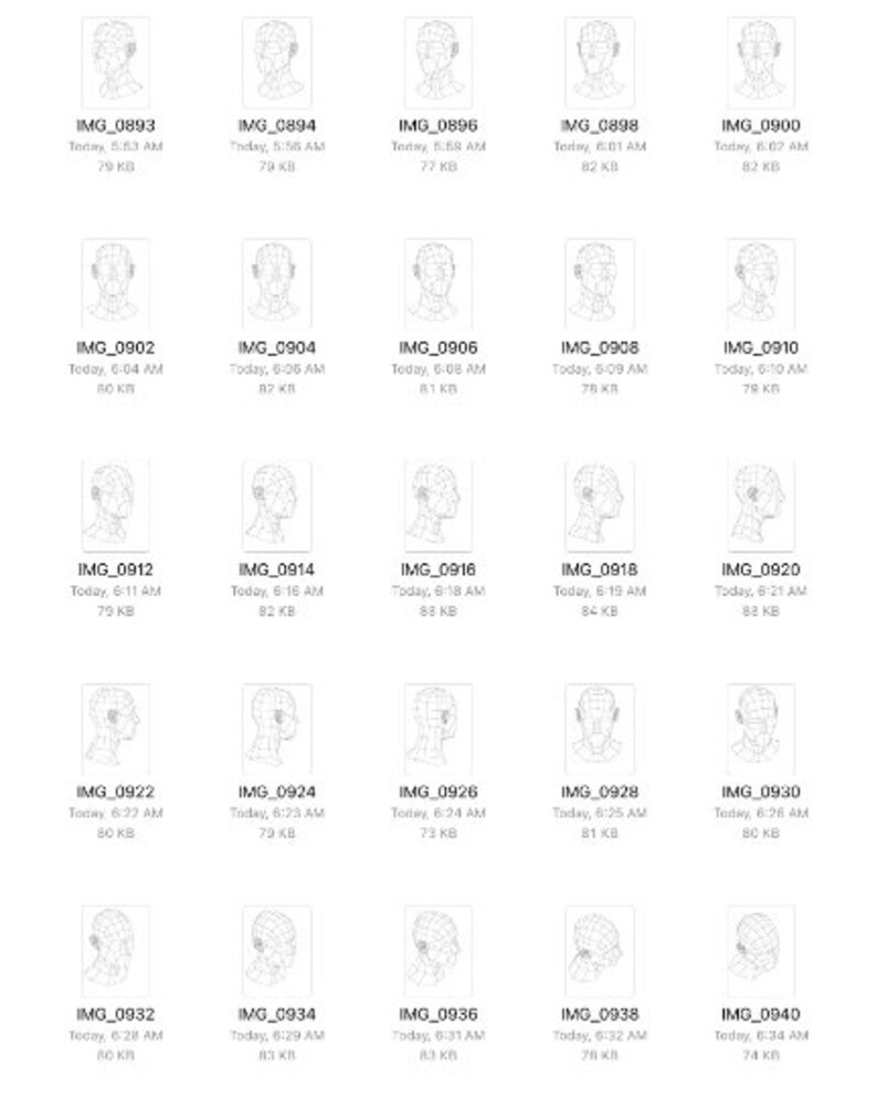 Planar Head Guide Stamp, Planar Face Guide PNG SVG 57 Files - Etsy