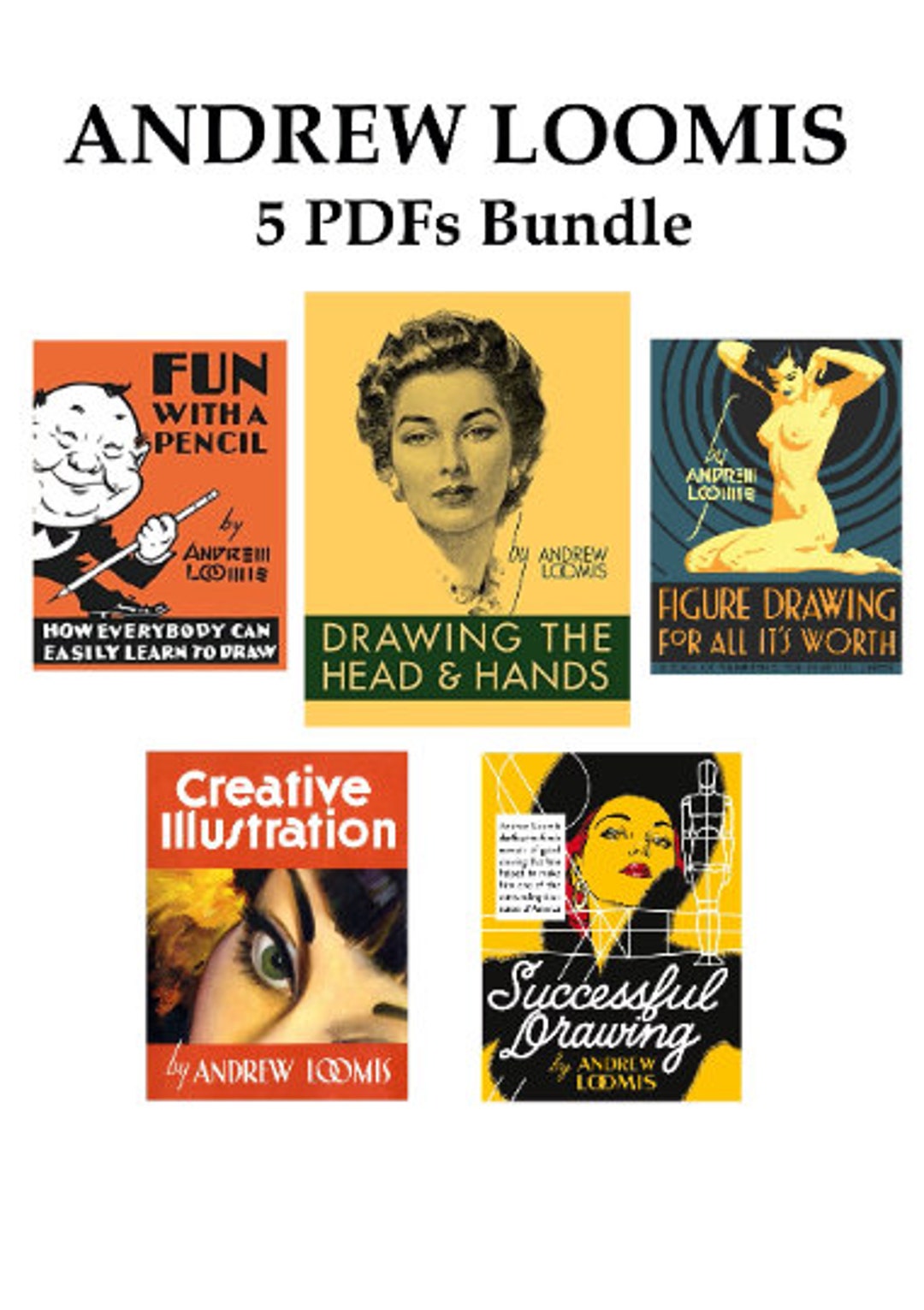 Andrew Loomis PDF Books - 5 Book Bundle - Etsy
