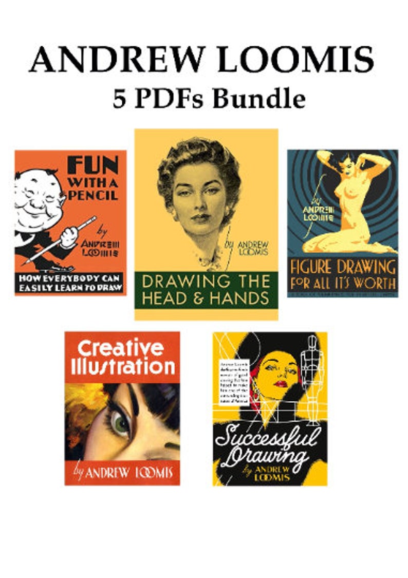 Andrew Loomis PDF Books - 5 Book Bundle - Etsy
