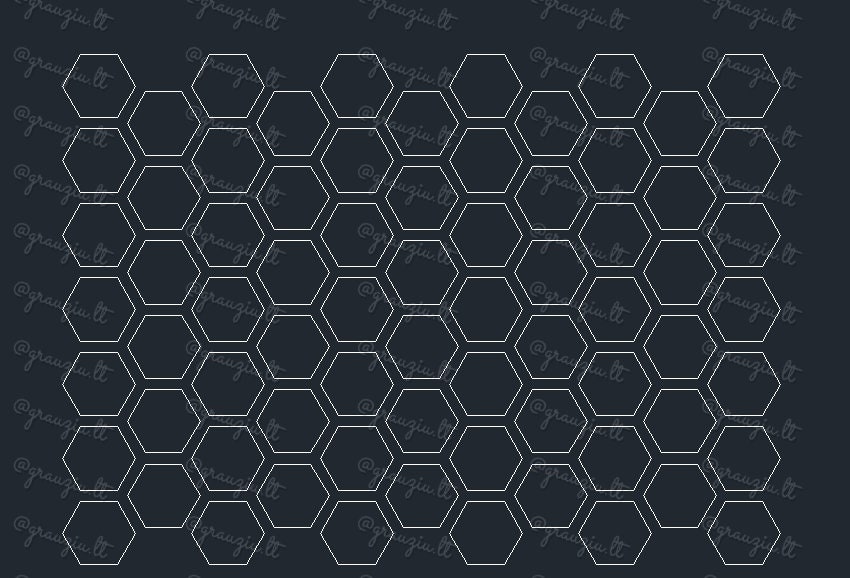 Honeycomb Hexagon Pattern | DXF SVG Files | Customizable Vector - Etsy