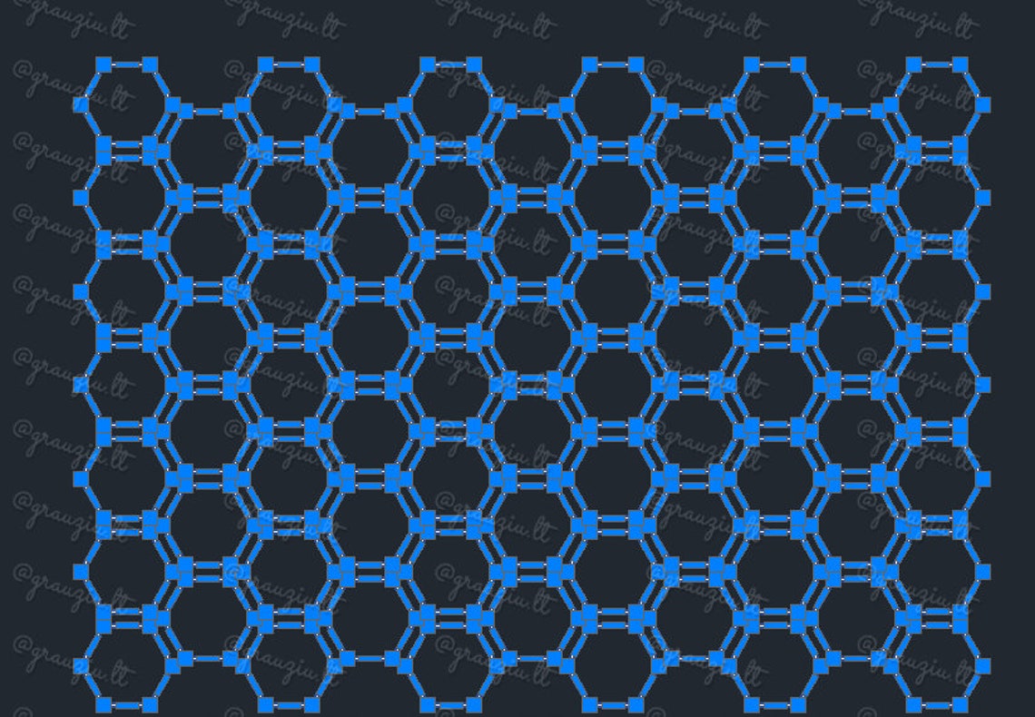 Honeycomb Hexagon Pattern DXF SVG Files Customizable Vector - Etsy Canada
