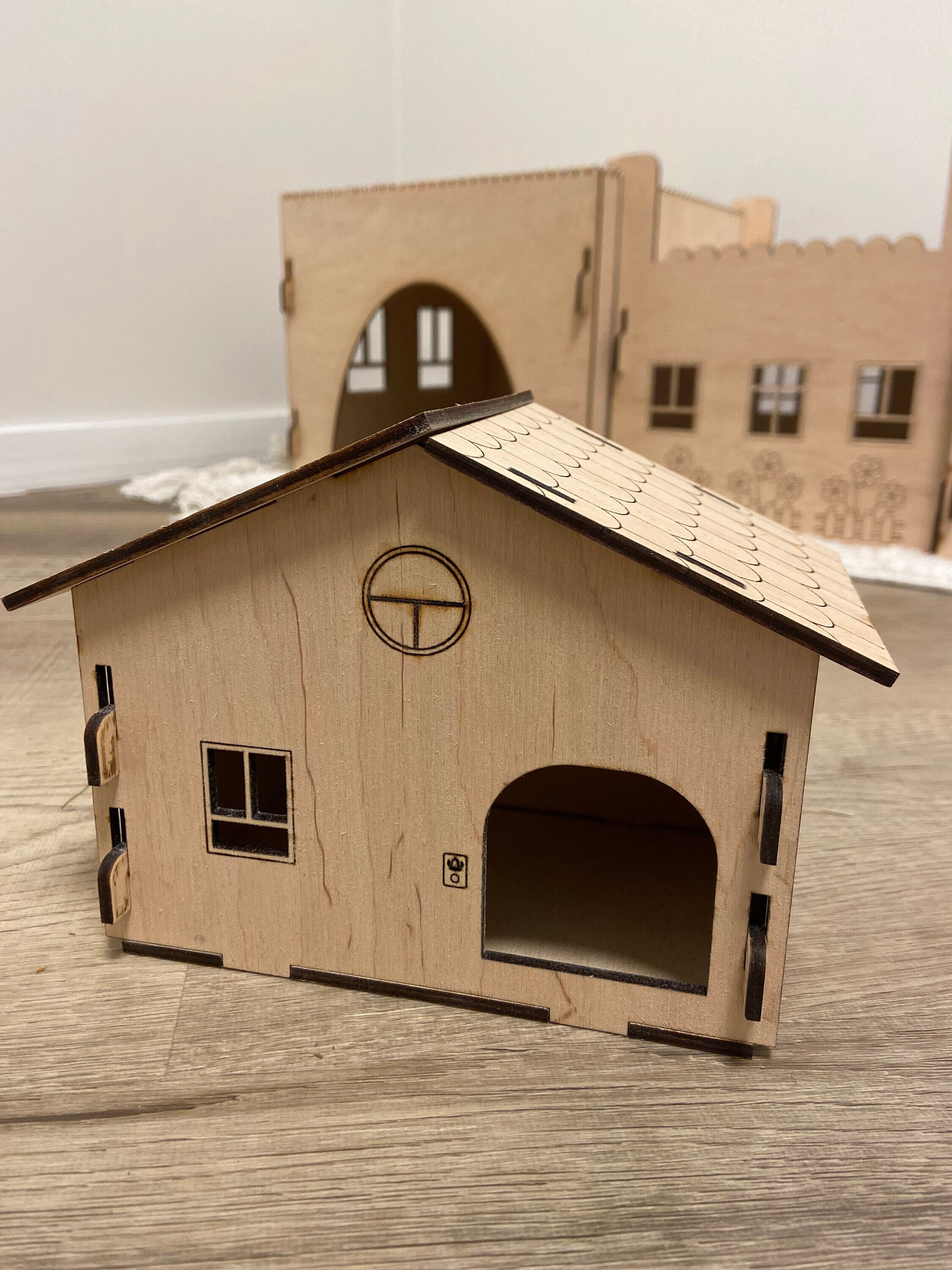 Hamster House Vector Files 4mm Wooden Rodent Home SVG DXF LBRN2 - Etsy