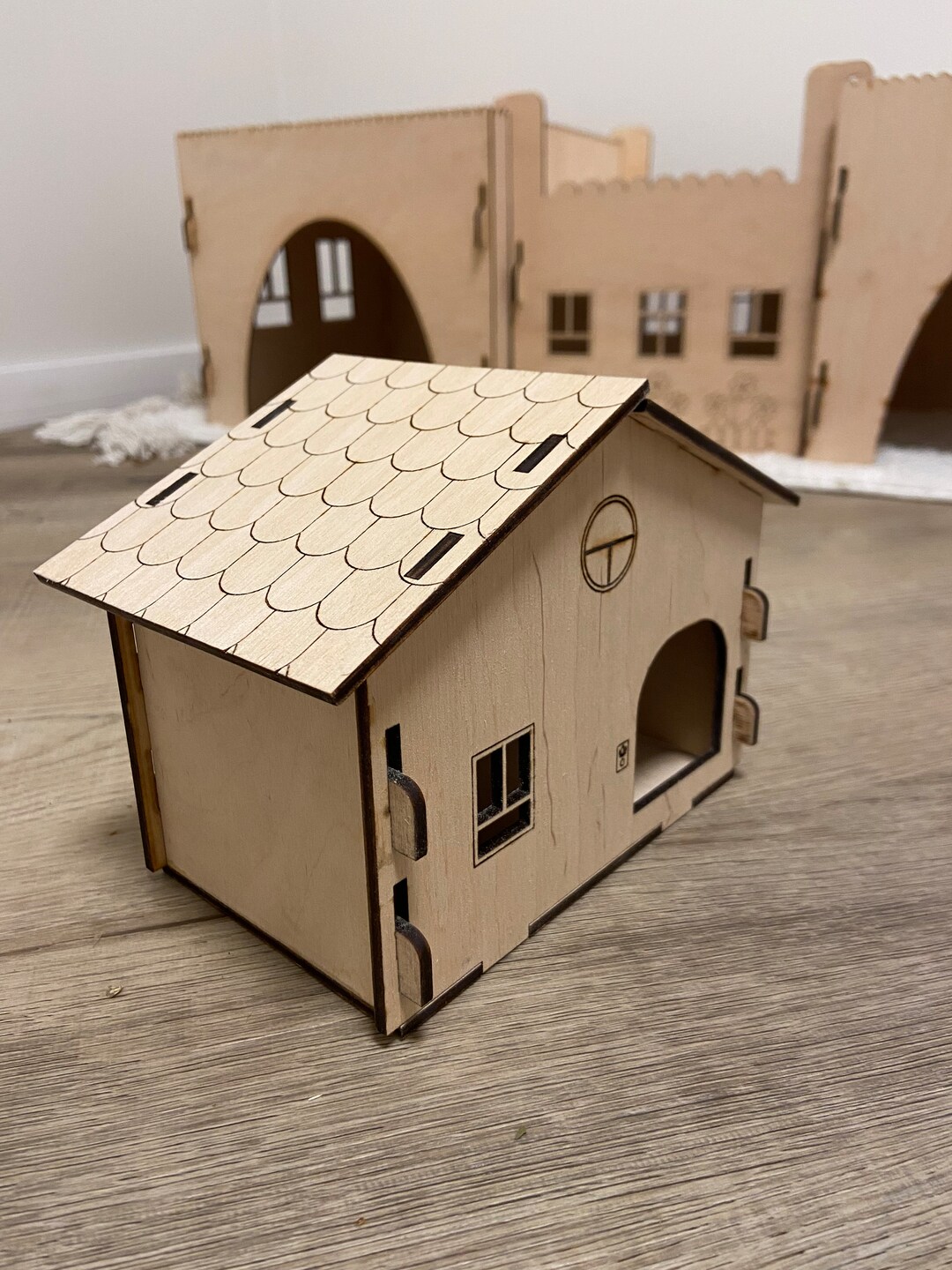 Hamster House Vector Files 4mm Wooden Rodent Home SVG DXF LBRN2 - Etsy