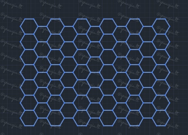 Honeycomb Hexagon Pattern | DXF SVG Files | Customizable Vector - Etsy