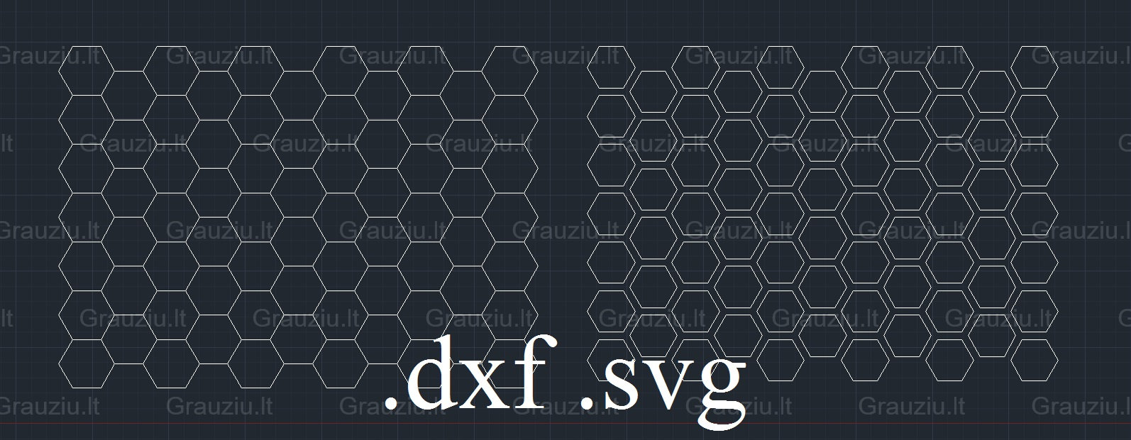Honeycomb Hexagon Pattern | DXF SVG Files | Customizable Vector - Etsy ...