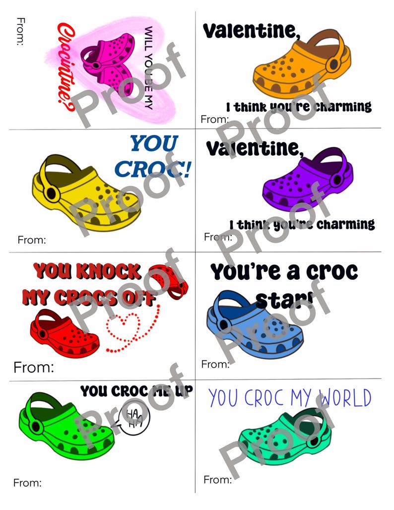 Printable Valentine's Day Cards - Etsy