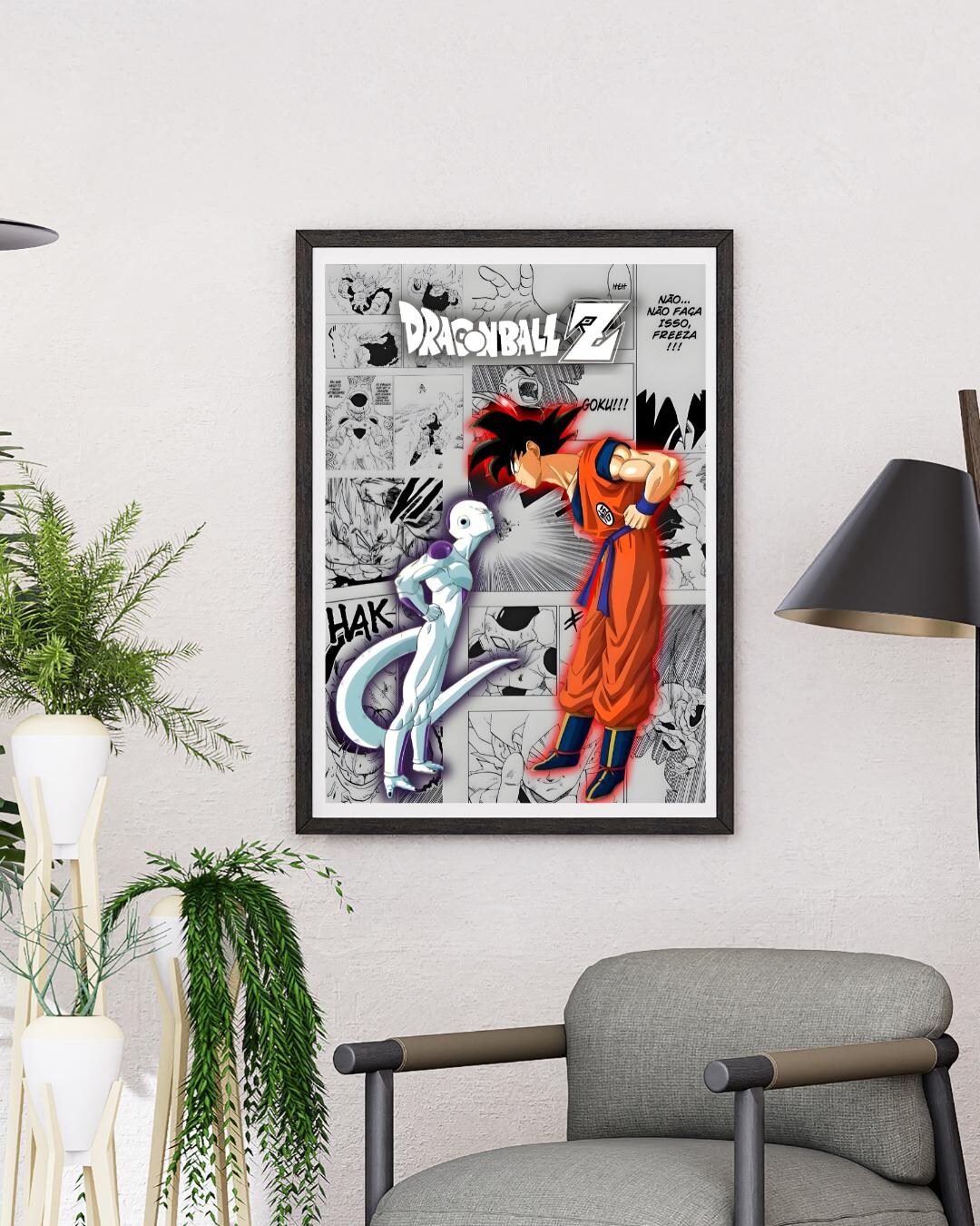 Goku & Freezer Art Warrior Wall Art - Dragon Ball Z Art / Iconic ...