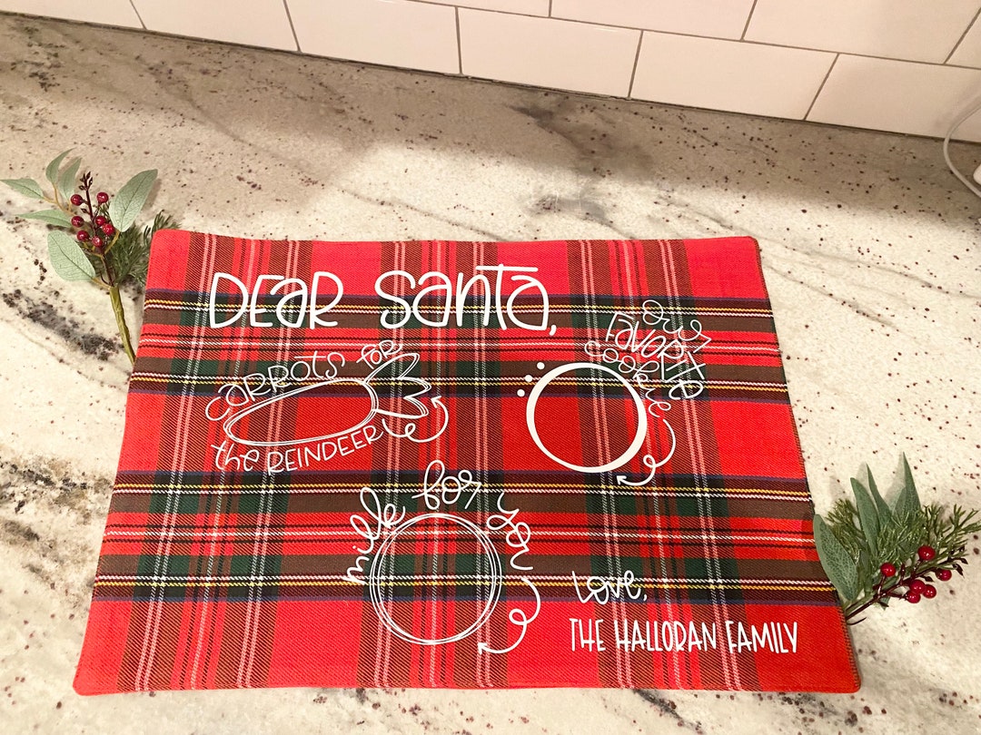 Personalized Cookies for Santa Placemat - Etsy