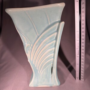 Vintage 1940's Turquoise Glazed Art Deco Chevron Wing Mccoy Pottery ...