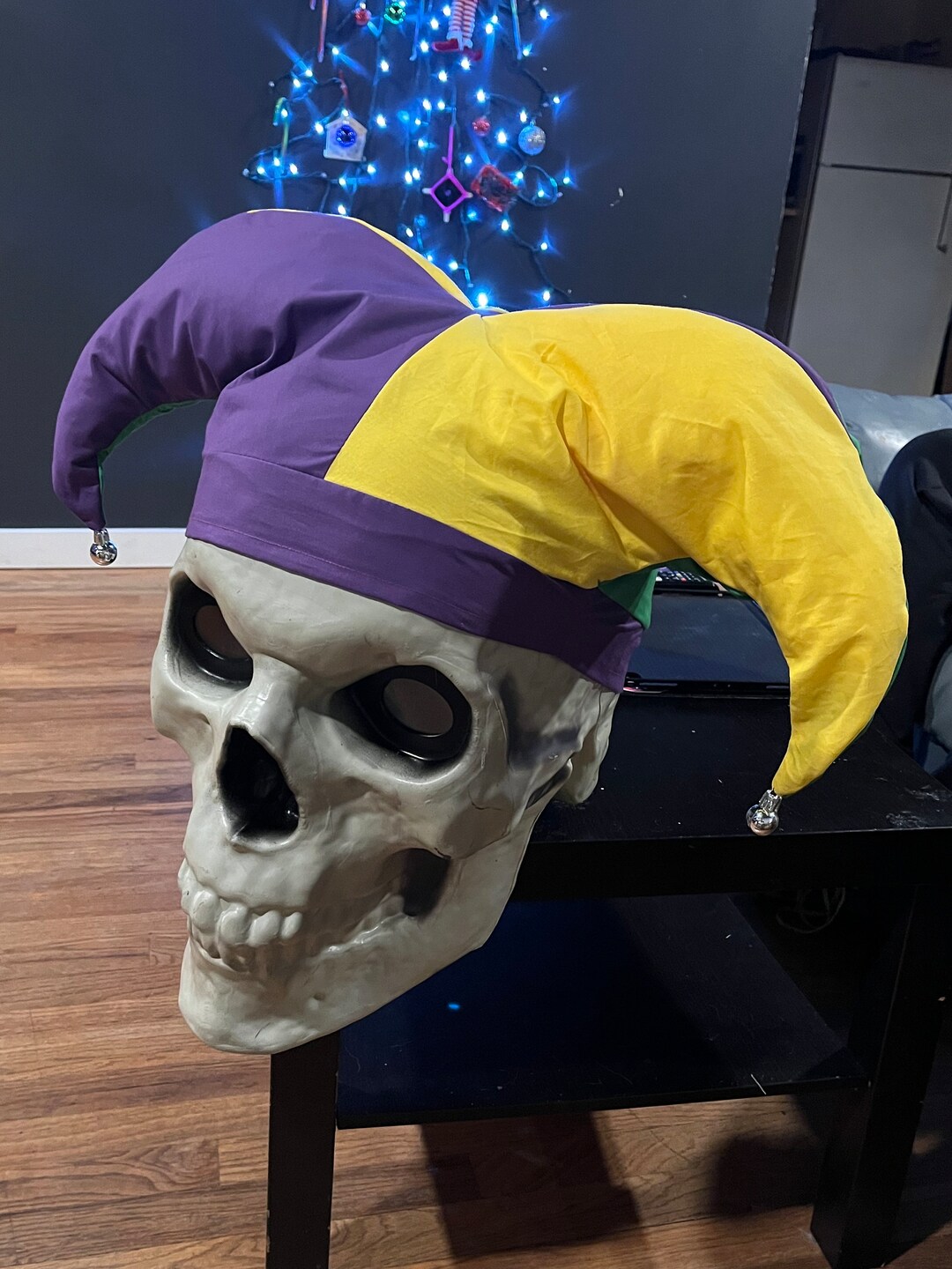 12 Skeleton Jester Hat purple/yellow/green skeleton NOT Included - Etsy