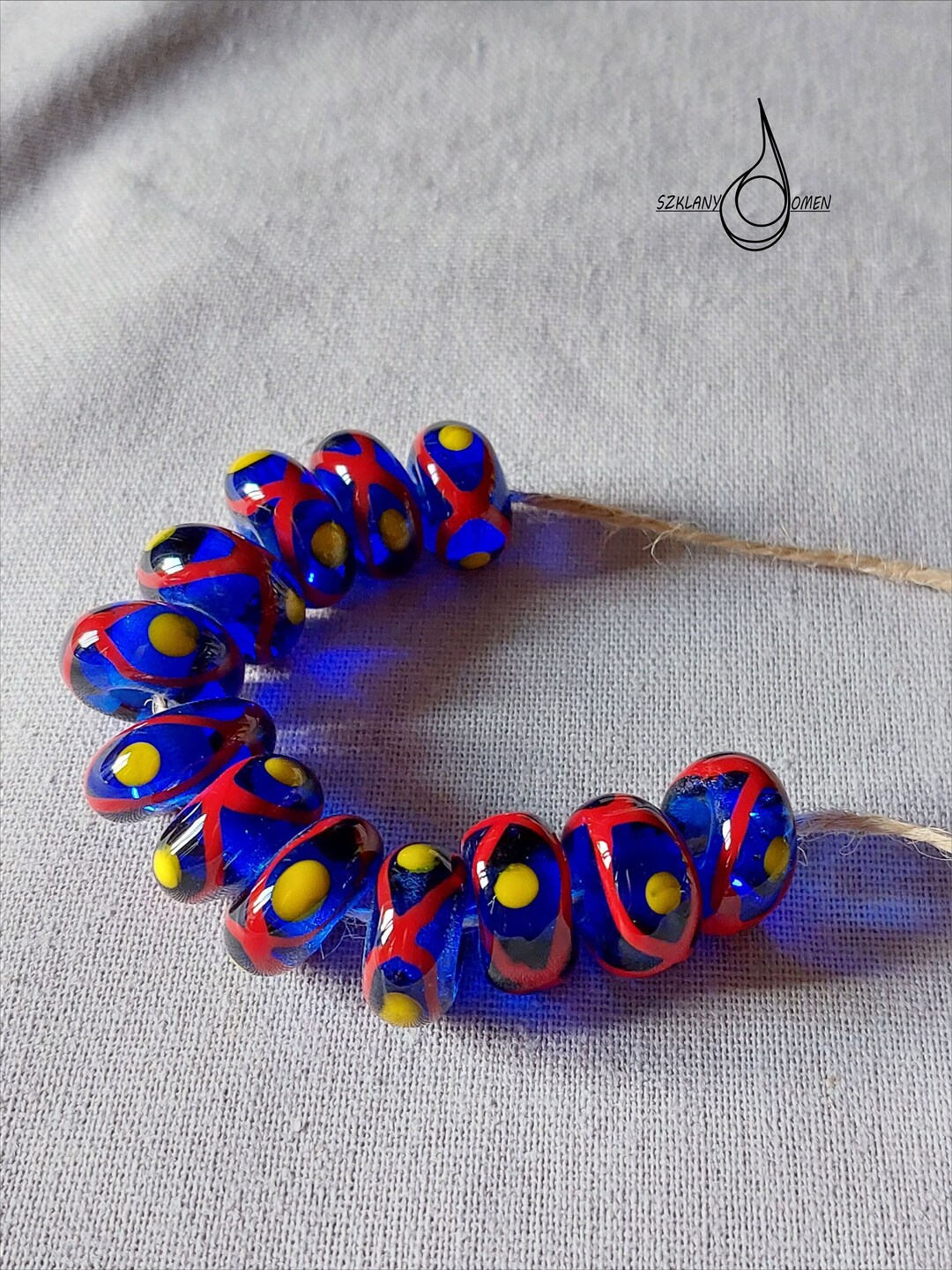 Dark Blue Glass Beads Inspired by Finds From Ribe - V-VIII Century ...