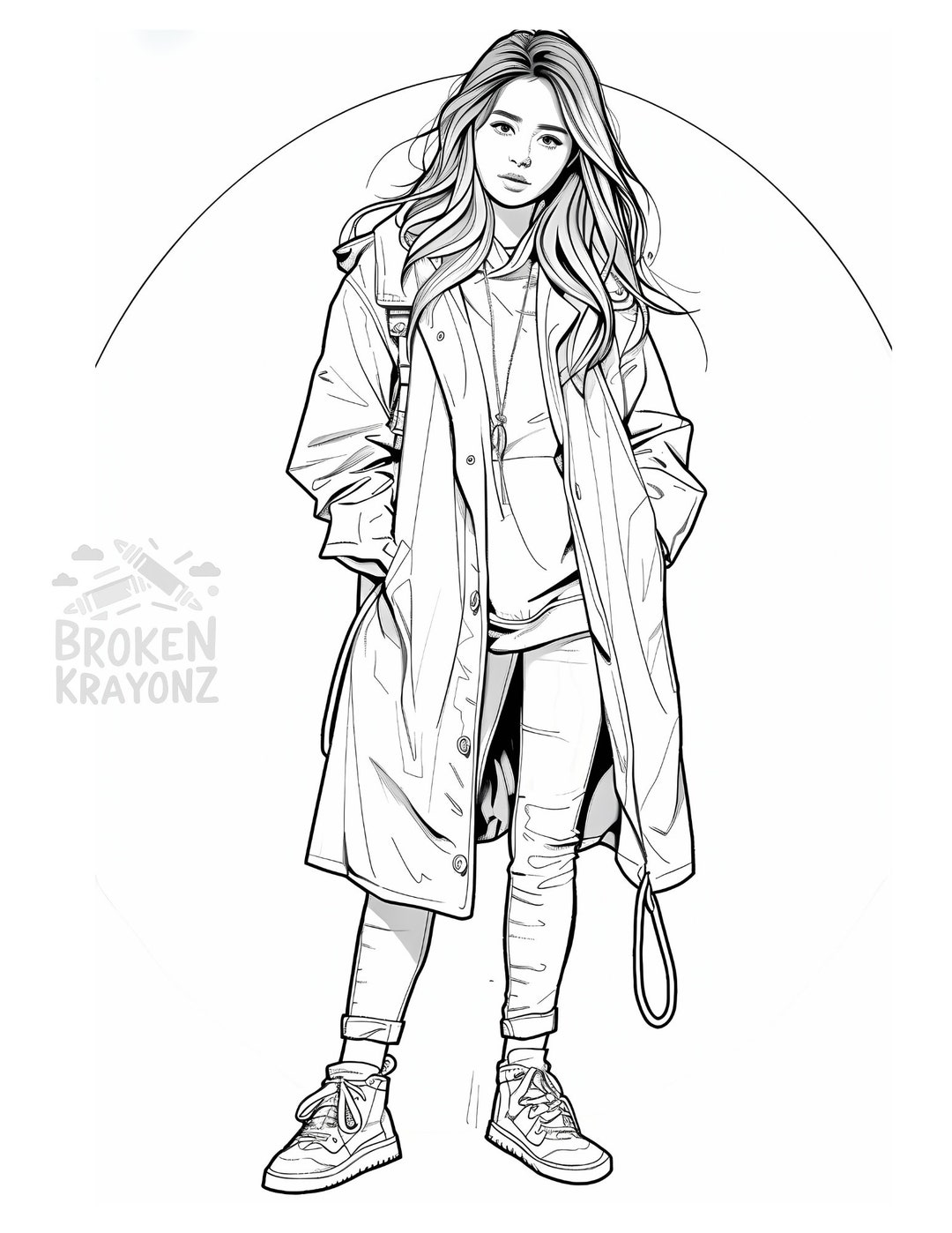 Fall Soho Coloring Page - Etsy