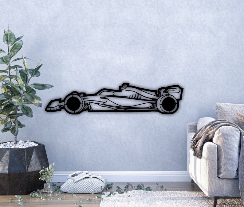 Formula 1 SVG DXF Jpg AI Pdf Format File, Art Wall Formula 1 Laser Cut ...