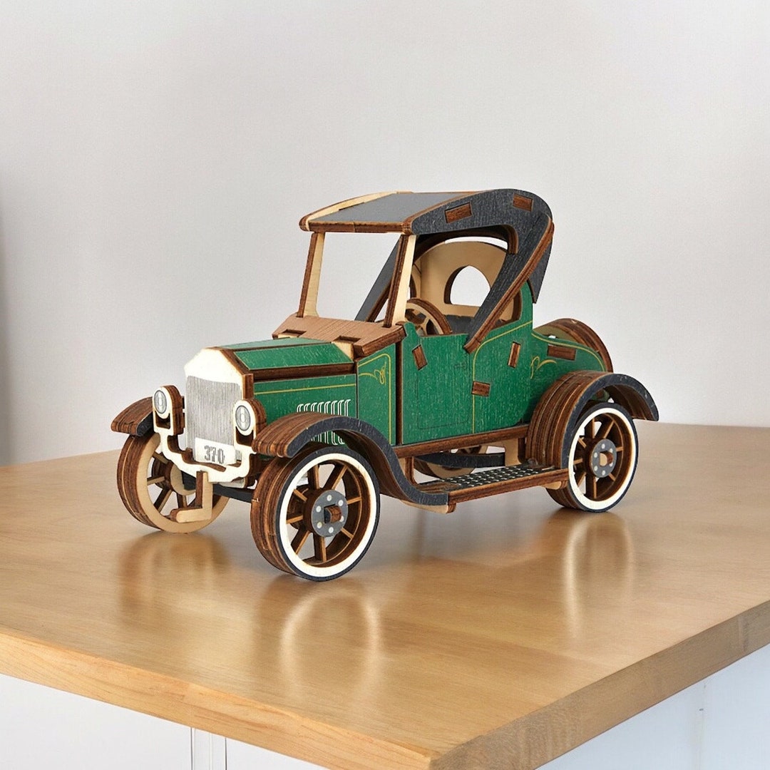 3D Puzzle Car Ford Model T, Laser Cut File SVG, Ford Model T DXF Laser ...
