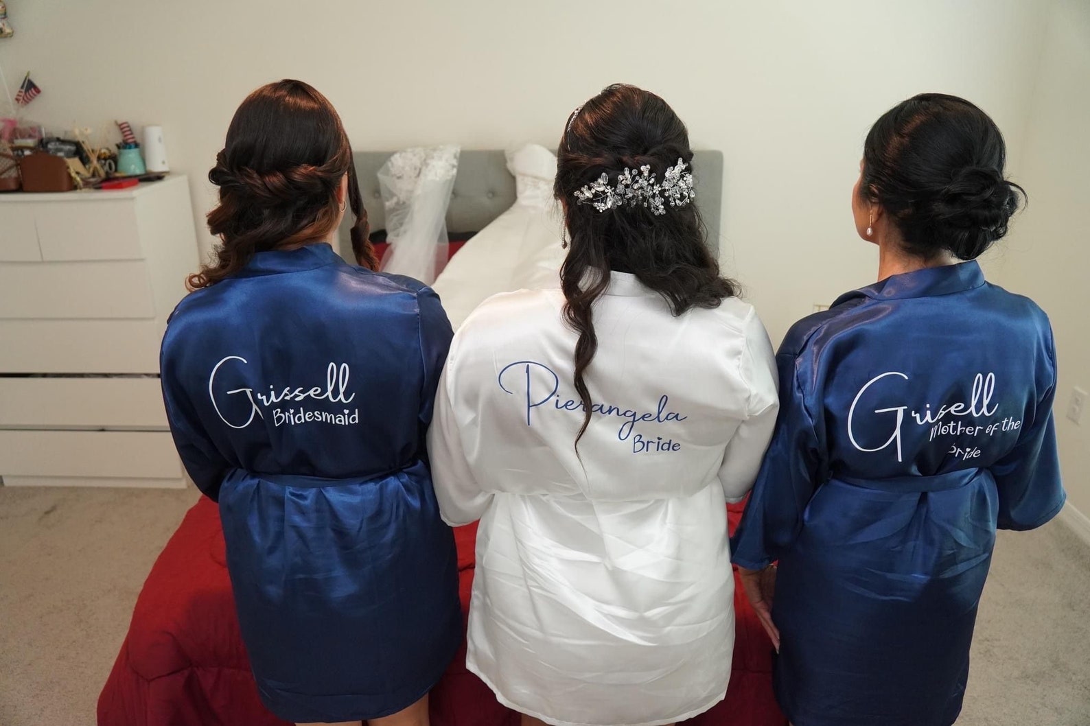 Personalized Bridal Robes – Custom Satin Robes for Bridesmaids, Wedding ...