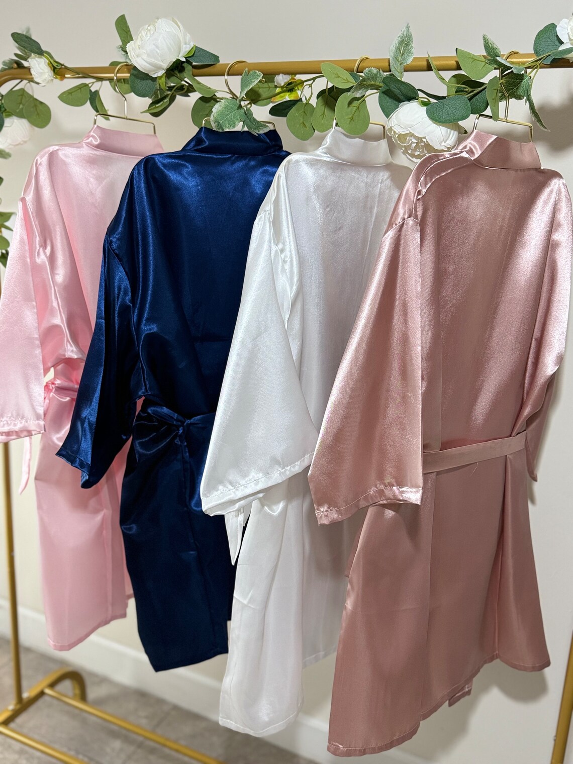 Personalized Bridal Robes – Custom Satin Robes for Bridesmaids, Wedding ...