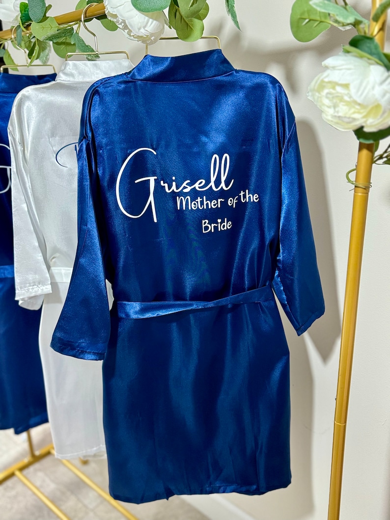 Personalized Bridal Robes – Custom Satin Robes for Bridesmaids, Wedding ...