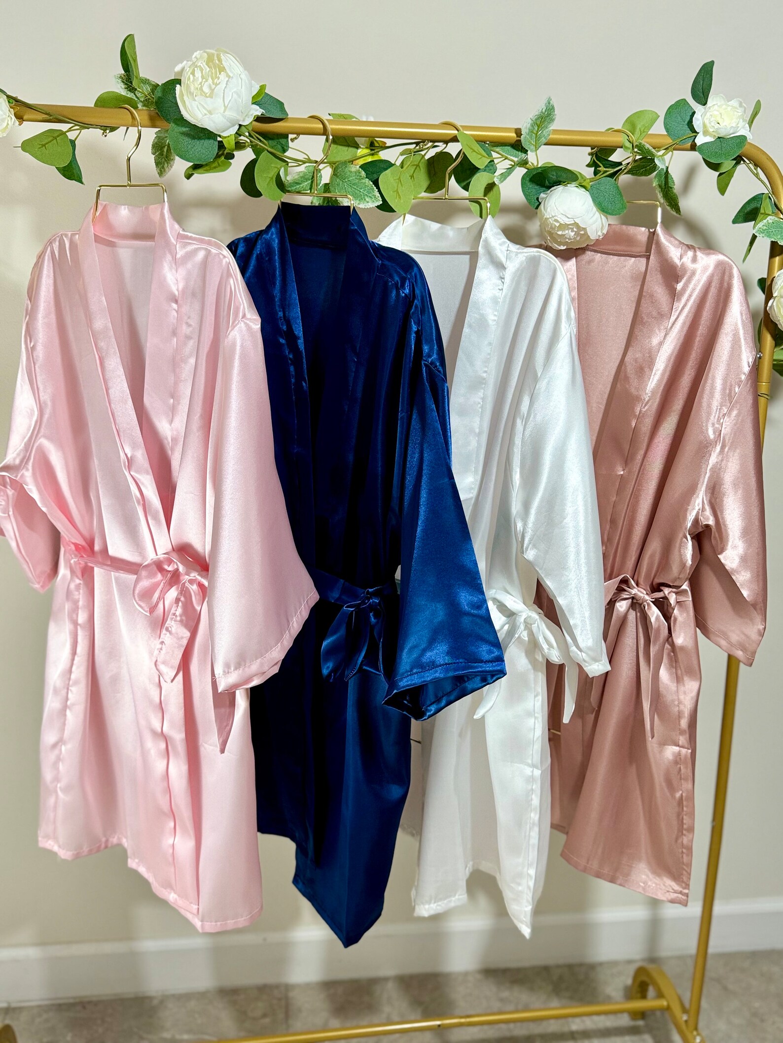Personalized Bridal Robes – Custom Satin Robes for Bridesmaids, Wedding ...