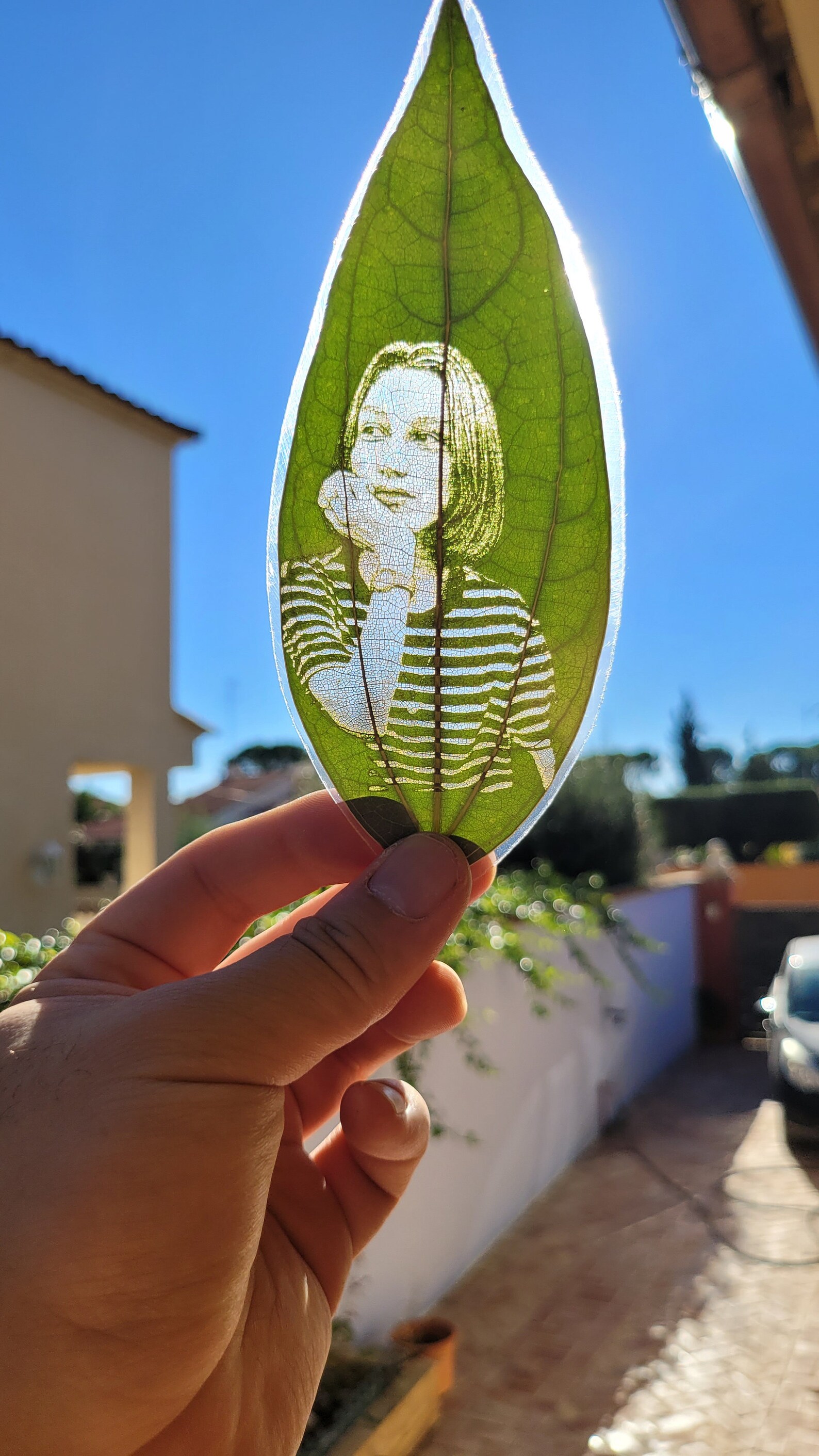 Custom Laser-engraved Portrait Leaf Bookmark - Etsy