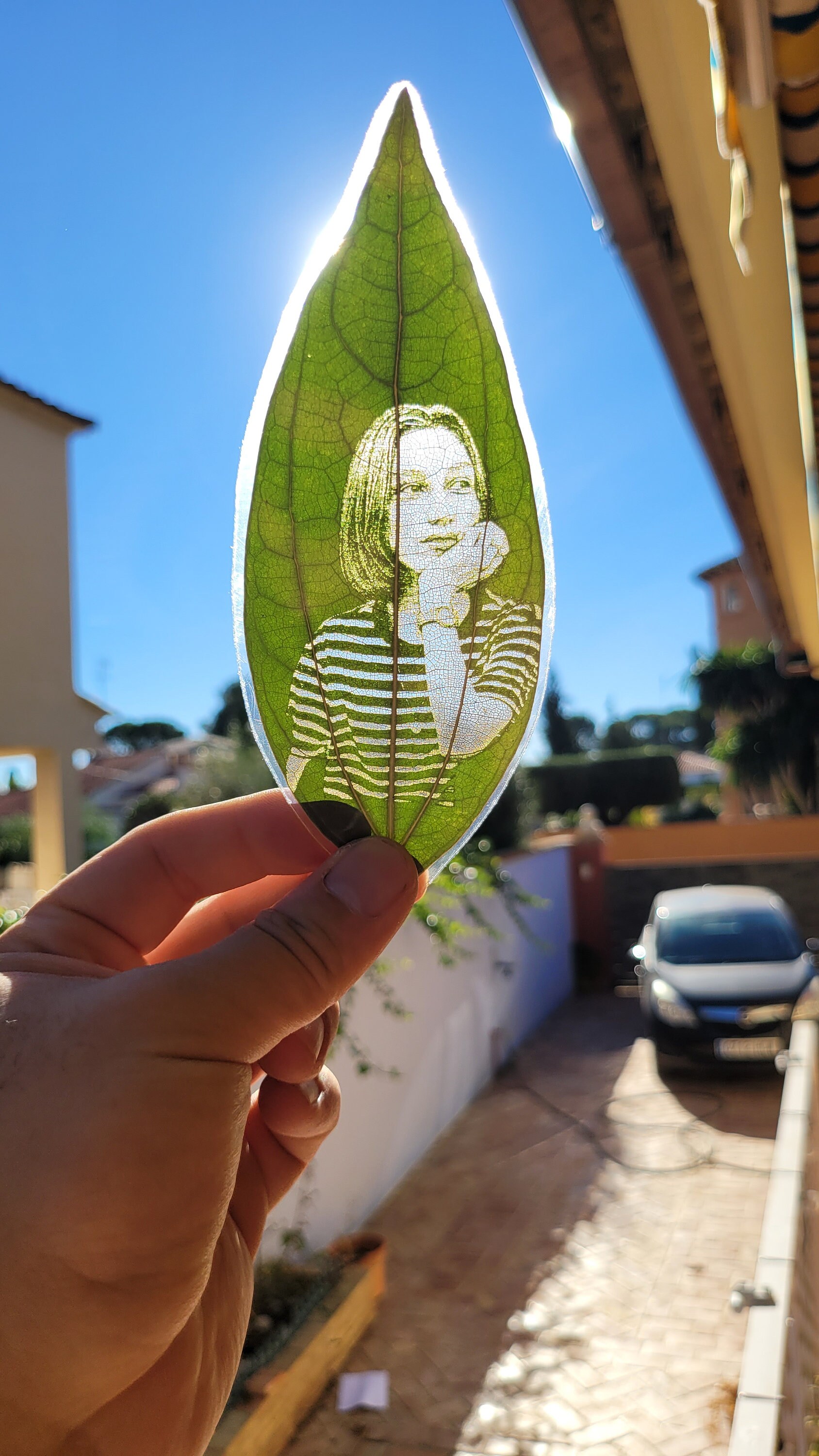 Custom Laser-engraved Portrait Leaf Bookmark - Etsy