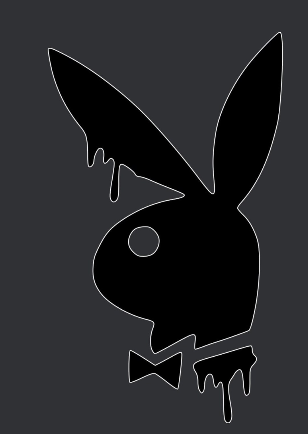 Drippy Playboy Decal - Etsy