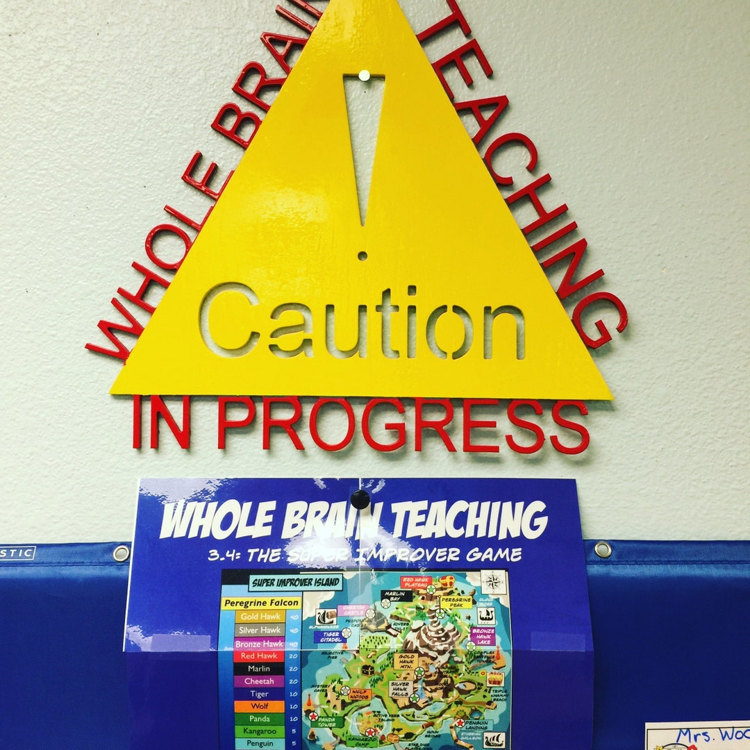 Classroom Sign Whole Brain Teaching in Progress - Etsy