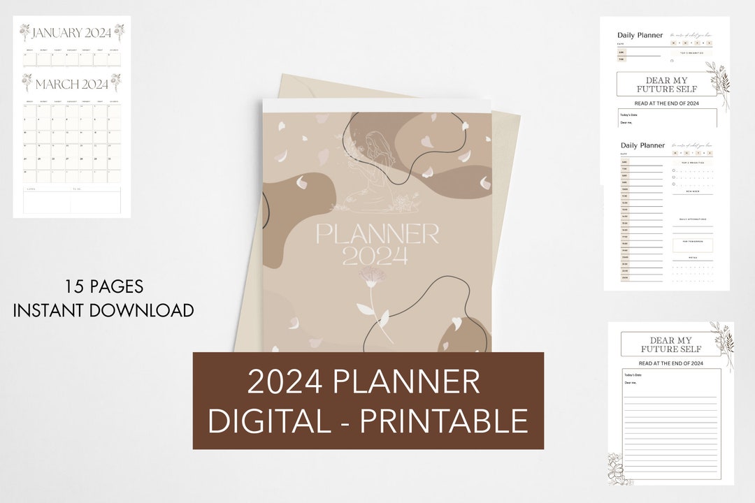 2024 Planner Printable Planner 2024 Bundle Planner Etsy Edith Canva ...