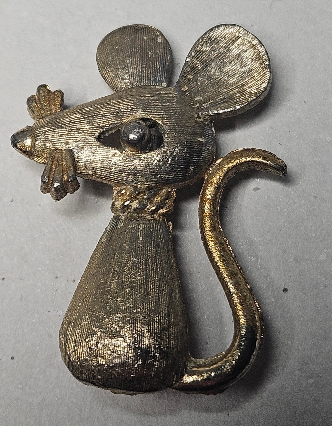 1960s Vintage Mouse Pin/brooch Signed Mamselle - Etsy