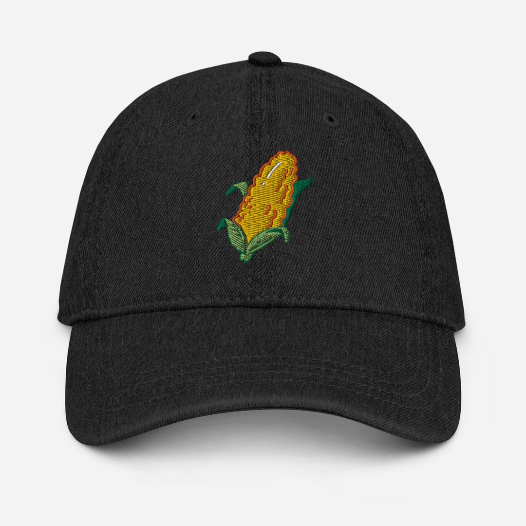 Nebraska Corn Denim Hat | Corn Cob Hat | Corn Dad Hat - Etsy