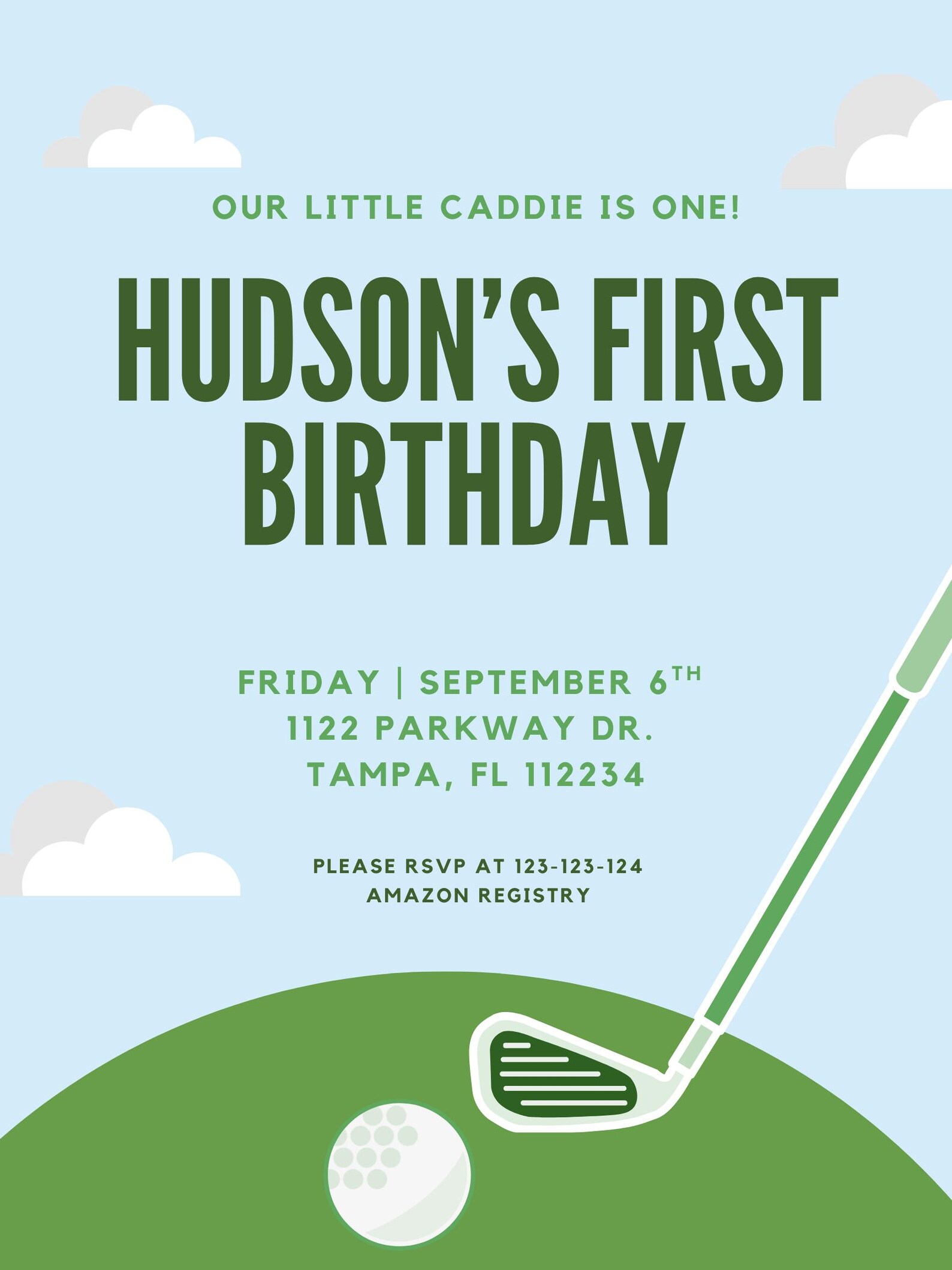 Golf First Birthday #firstbirthday #golfbirthday #birthdaythemes # ...