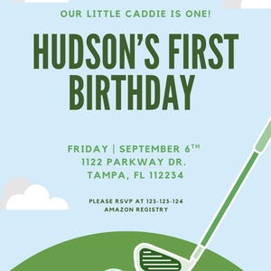 Golf First Birthday #firstbirthday #golfbirthday #birthdaythemes # ...