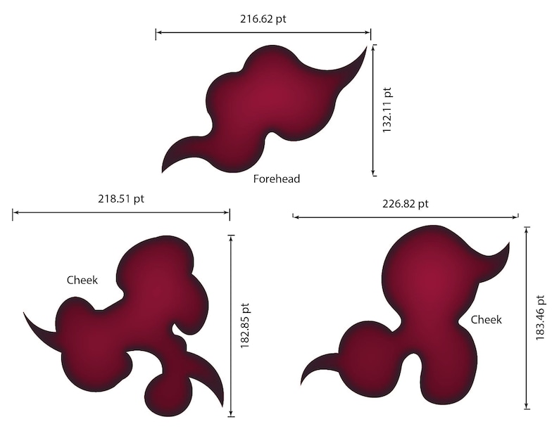 Tanjiro & Yoriichi Tattoo - Scar/demon Slayer Mark Temporary Cosplay ...