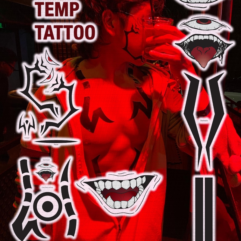 Sukuna Tattoos - Etsy