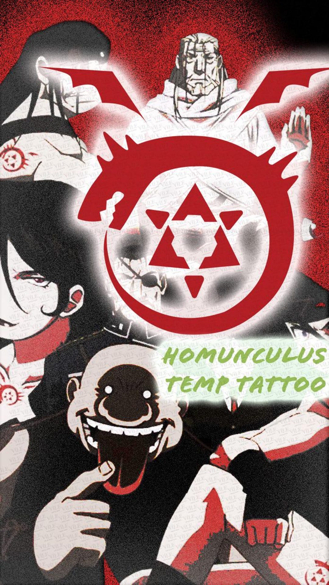 Homunculus Temporary Tattoo - Etsy