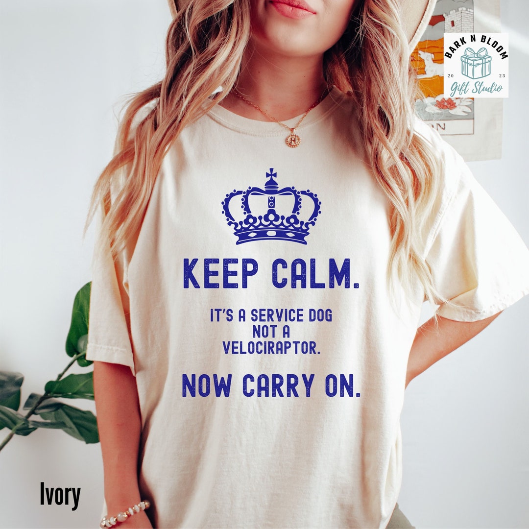 Funny SERVICE DOG Tshirt Service Dog Birthday Gift Mobility Assistance ...