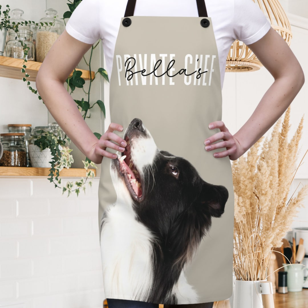 Custom Apron Your Dog Photo for Dog Mom Gift Personalized Cooking Apron ...
