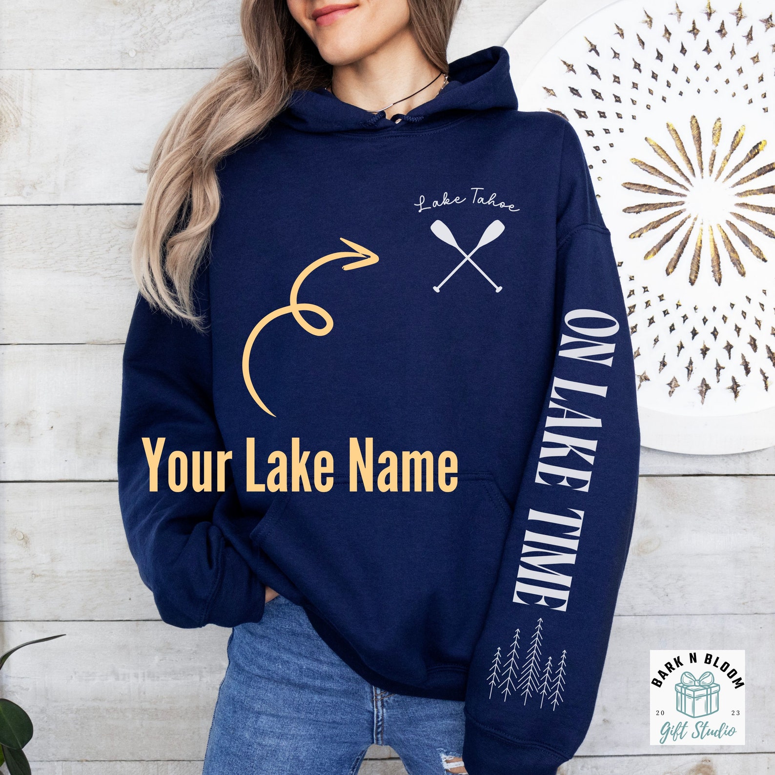 Custom Lake Name Hoodie Funny Lake Quote Lake House Personalized With ...