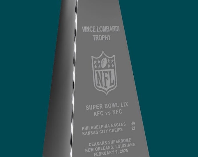 Professional Football Championship Trophy, 3D Printed Custom Fantasy ...