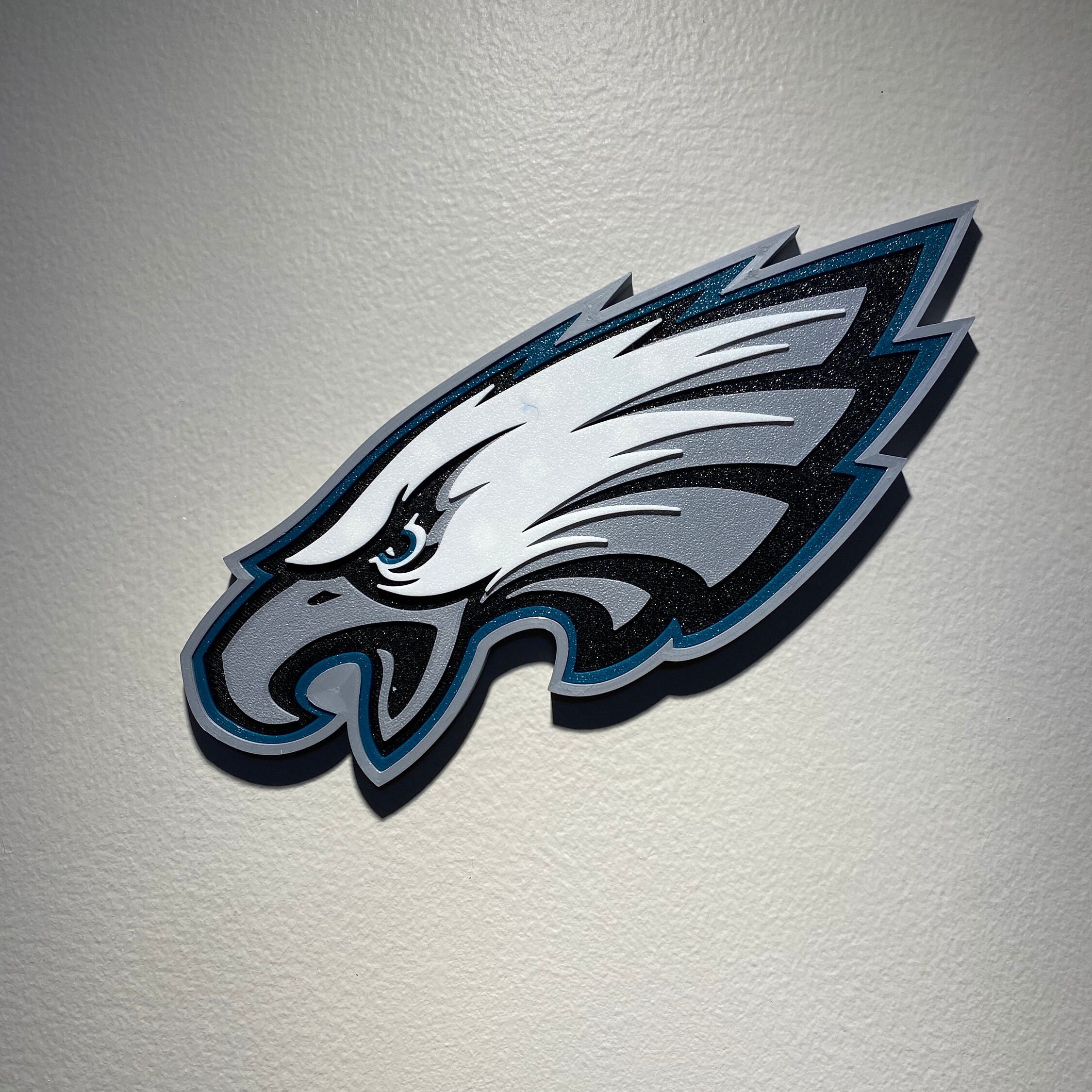 Philadelphia Eagles Logo 3D Desk Shelf Wall Art With Stand - Etsy