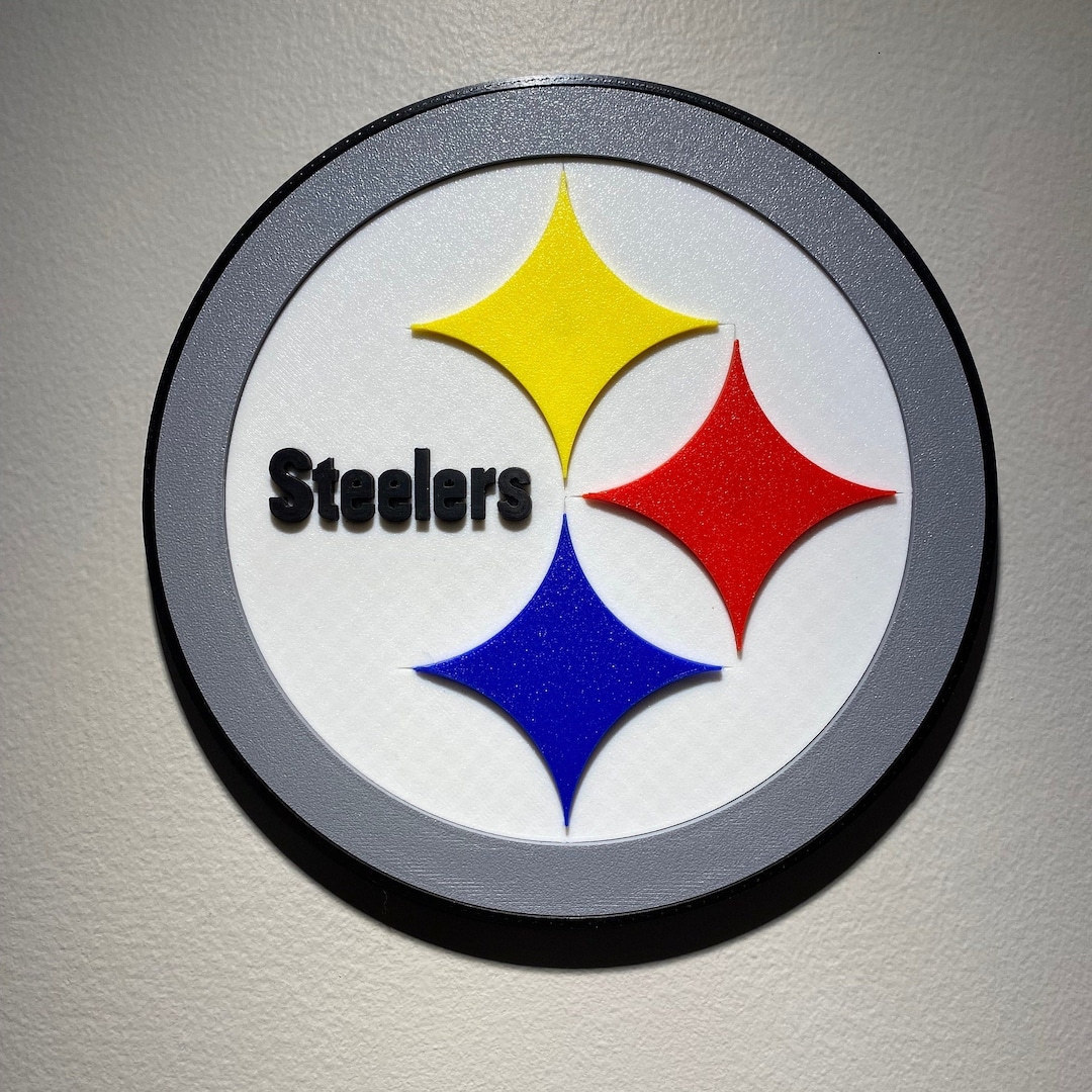 Pittsburg Steelers 3D Logo Desk/wall Fan Art With Stand - Etsy